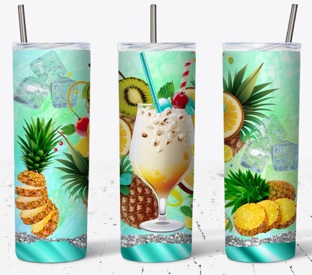 Cocktail Tumbler PNG, Summer Tumbler Wrap, Ice Drink Tumbler Wrap ...