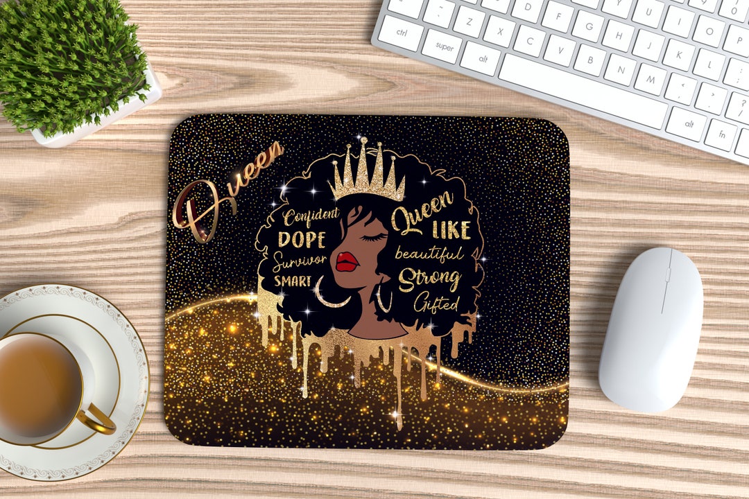 Black Queen PNG, Melanin Mouse Pad PNG, Mouse Pad PNG Sublimation, Afro ...