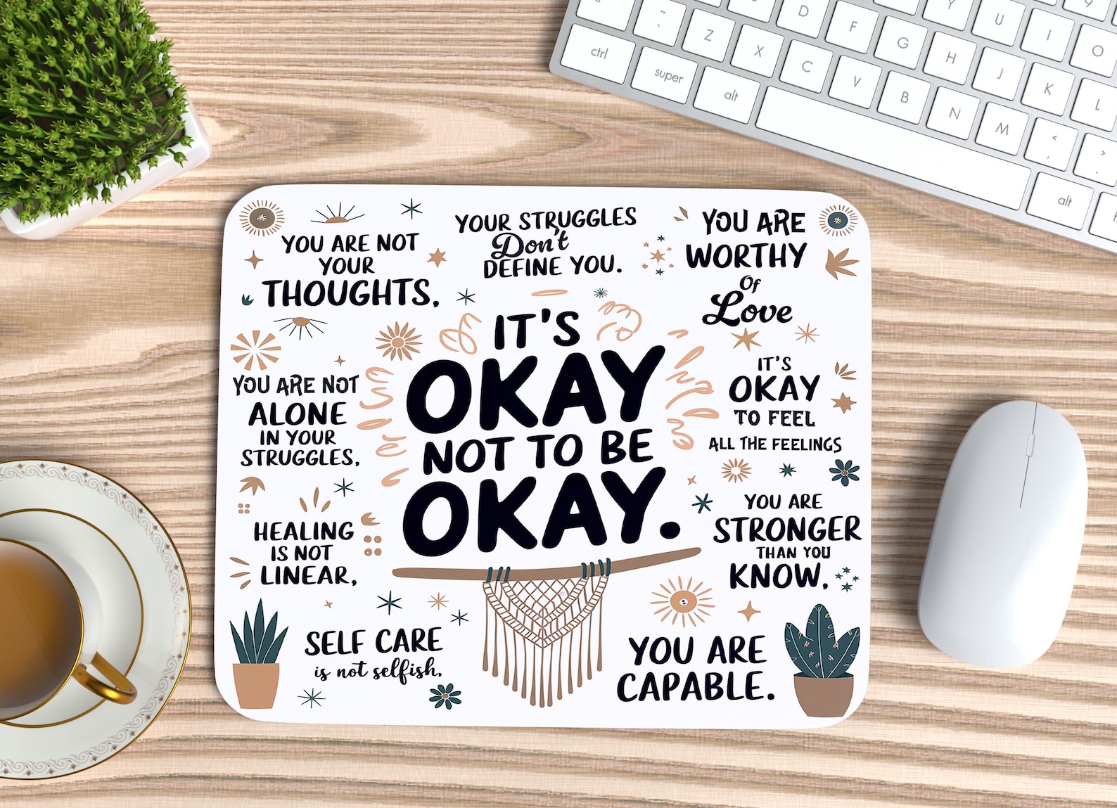Mental Health PNG, Motivational Mouse Pad PNG, Mouse Pad PNG ...