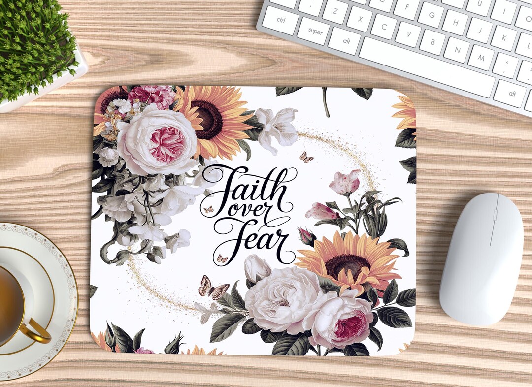 Faith Over Fear Mouse Pad PNG, Christian Mouse Pad PNG, Mouse Pad PNG ...