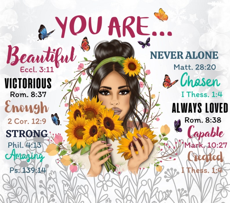 Melanin Girl Magic Motivation | You Are | Self Love | 20 OZ Skinny ...