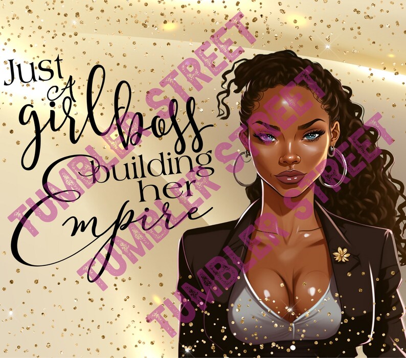 Boss Girl Tumbler Wrap Boss Lady Luxury PNG 20 OZ Skinny - Etsy