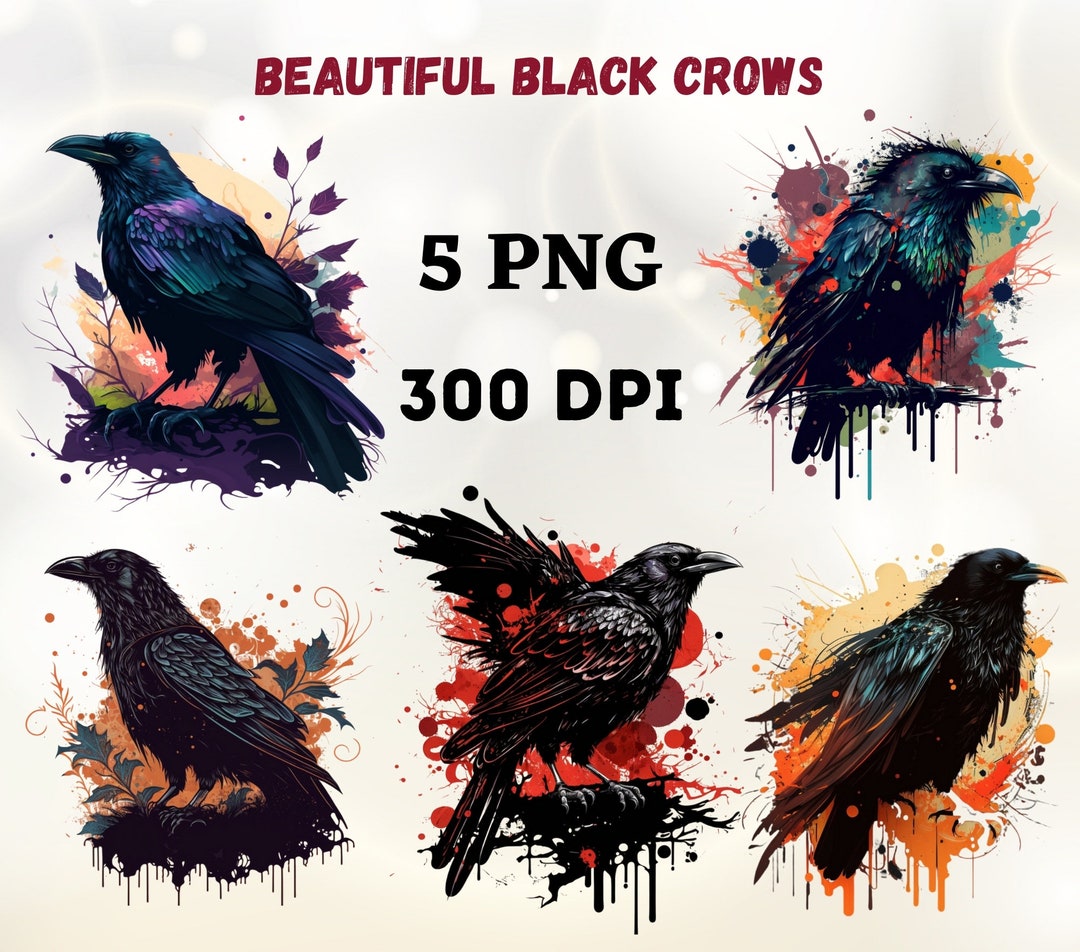 Scare Crow Png, 5 Png Files, Crow PNG Clipart, the Crow Shirt, Black ...