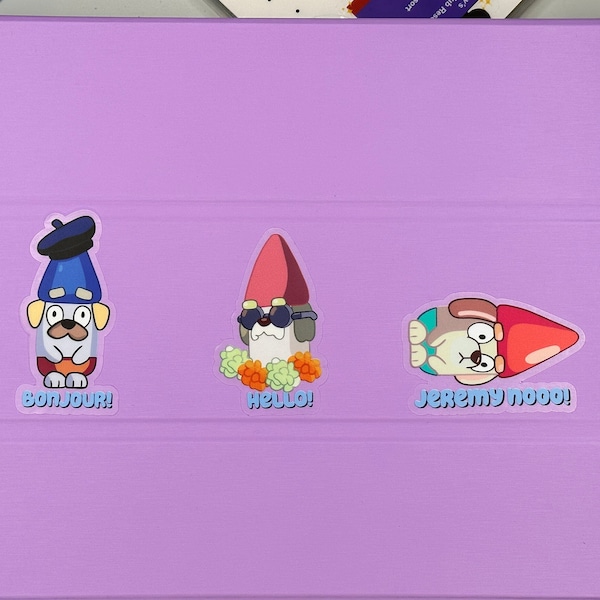 Bluey Gnome Decal - Etsy