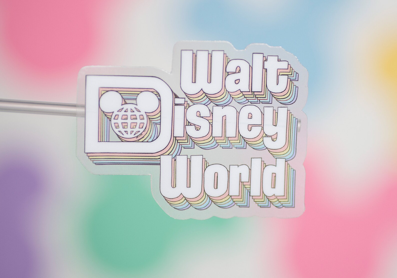 Retro Disney World Logo Laptop Sticker Old School WDW Logo - Etsy