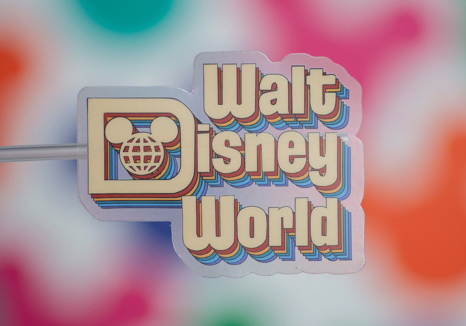 Retro Disney World Logo Laptop Sticker Old School WDW Logo - Etsy