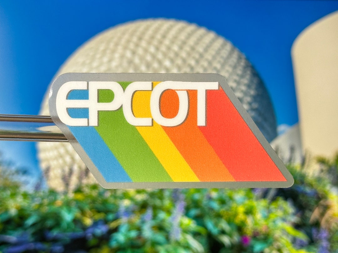 Vintage Epcot Logo Laptop Sticker Old School Epcot Center - Etsy