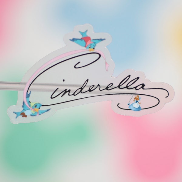 Cinderella Stickers - Etsy