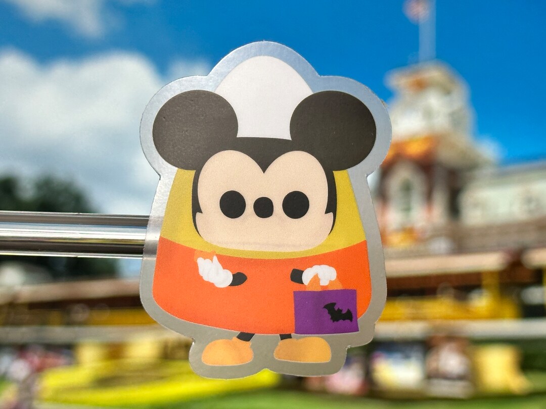 Candy Corn Mickey Laptop Sticker | MNSSHP Mickey Mouse Planner Sticker ...