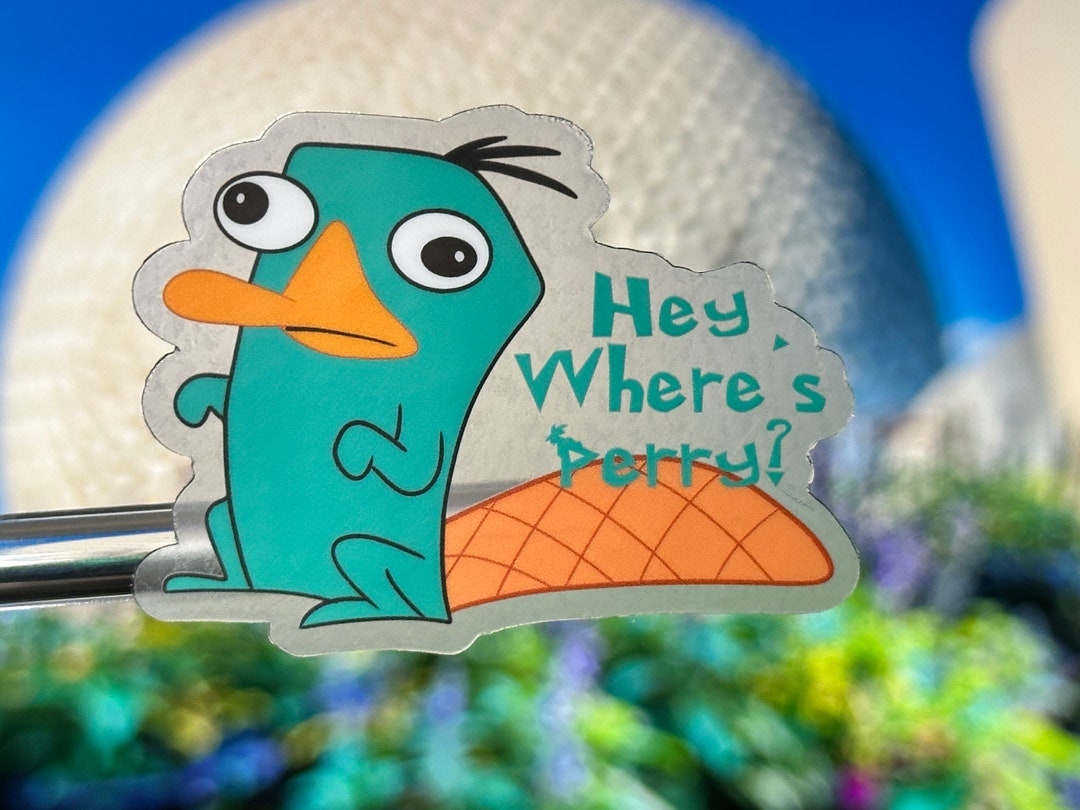 Where's Perry Laptop Sticker Perry the Platypus Planner Sticker Phineas ...
