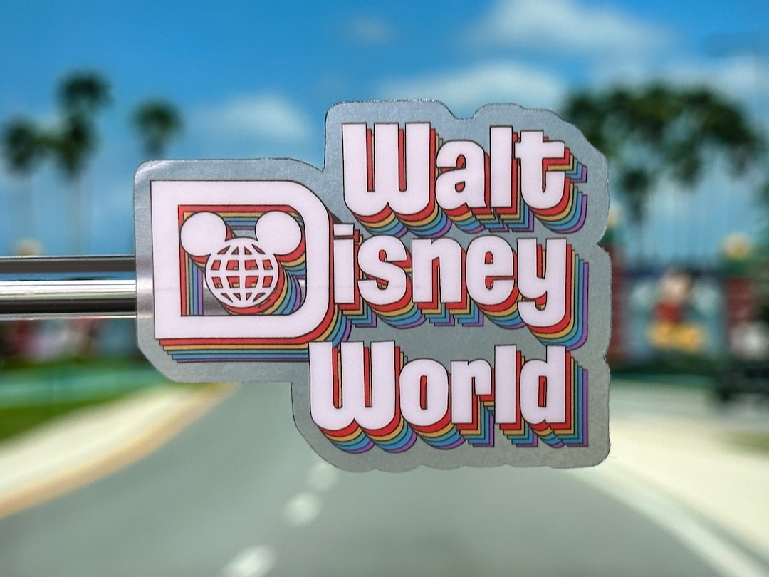 Retro Disney World Logo Laptop Sticker | Vintage WDW Logo Planner ...