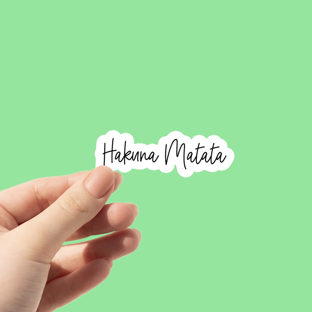 Hakuna Matata Laptop Sticker Lion King Quote Kindle Sticker Disney No ...