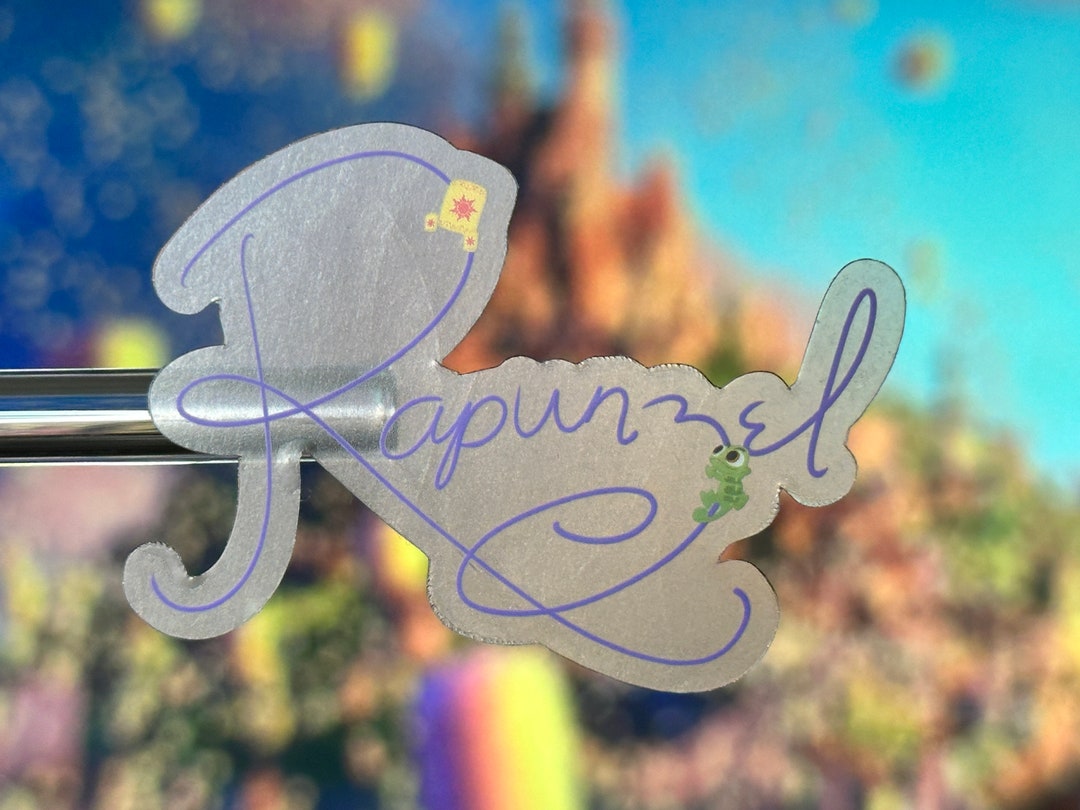 Rapunzel Autograph Laptop Sticker | Disney Tangled Planner Sticker ...