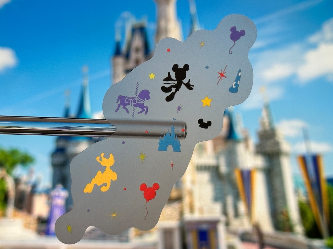 Disney Parks Cup Pattern Sticker | Magic Kingdom Vinyl Decal Waterproof ...