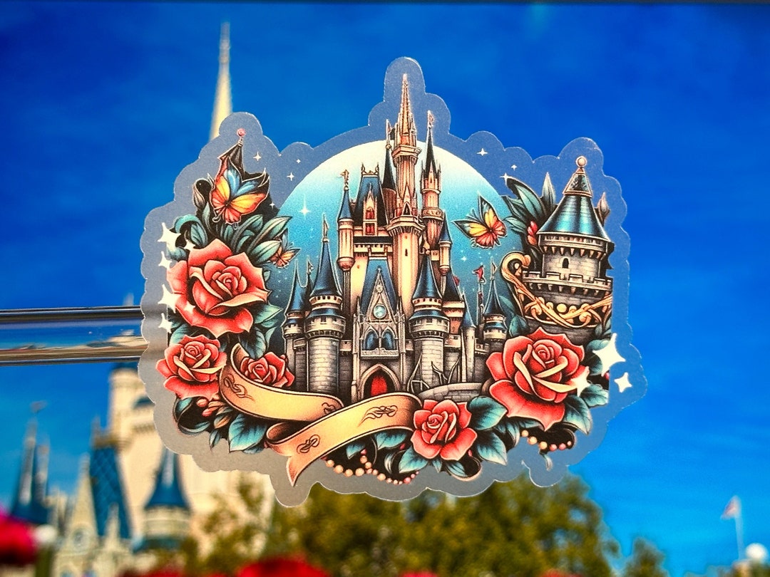 Tattoo Cinderella Castle Sticker Disney World Castle Vinyl Decal ...