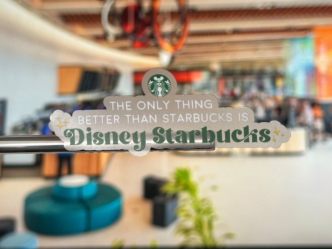 Disney Starbucks Laptop Sticker Disney World Starbucks Planner Sticker ...