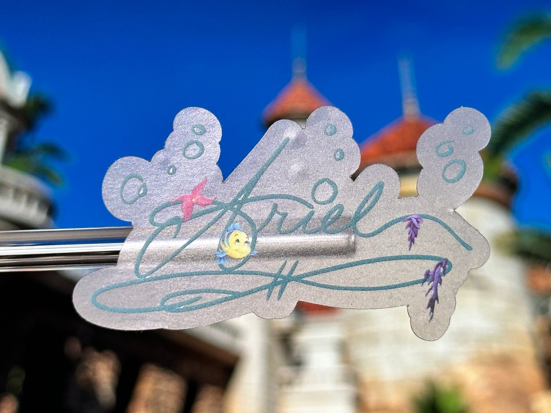Ariel Autograph Laptop Sticker Little Mermaid Planner - Etsy