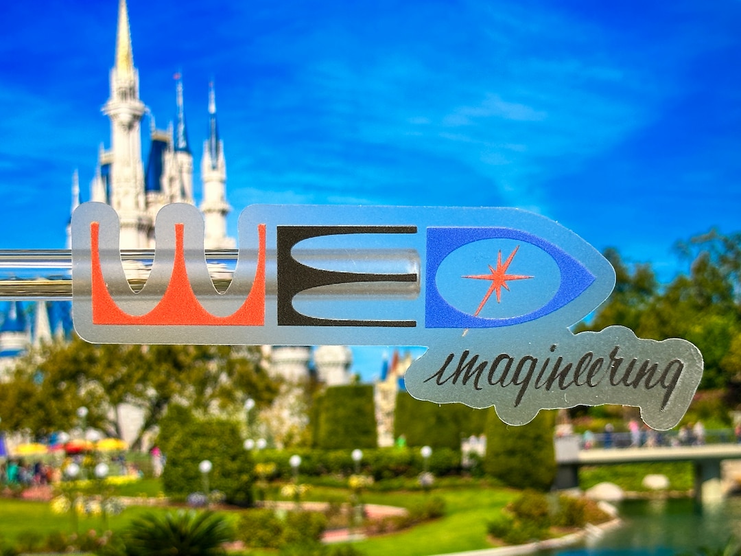 WED Imagineering Laptop Sticker WED Logo Journal Sticker Disney ...