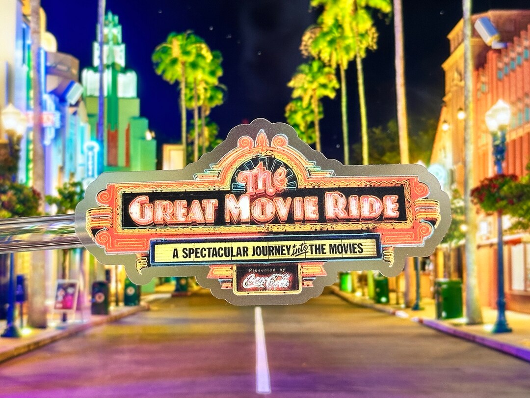 Great Movie Ride Laptop Sticker | Hollywood Studios Water Bottle ...