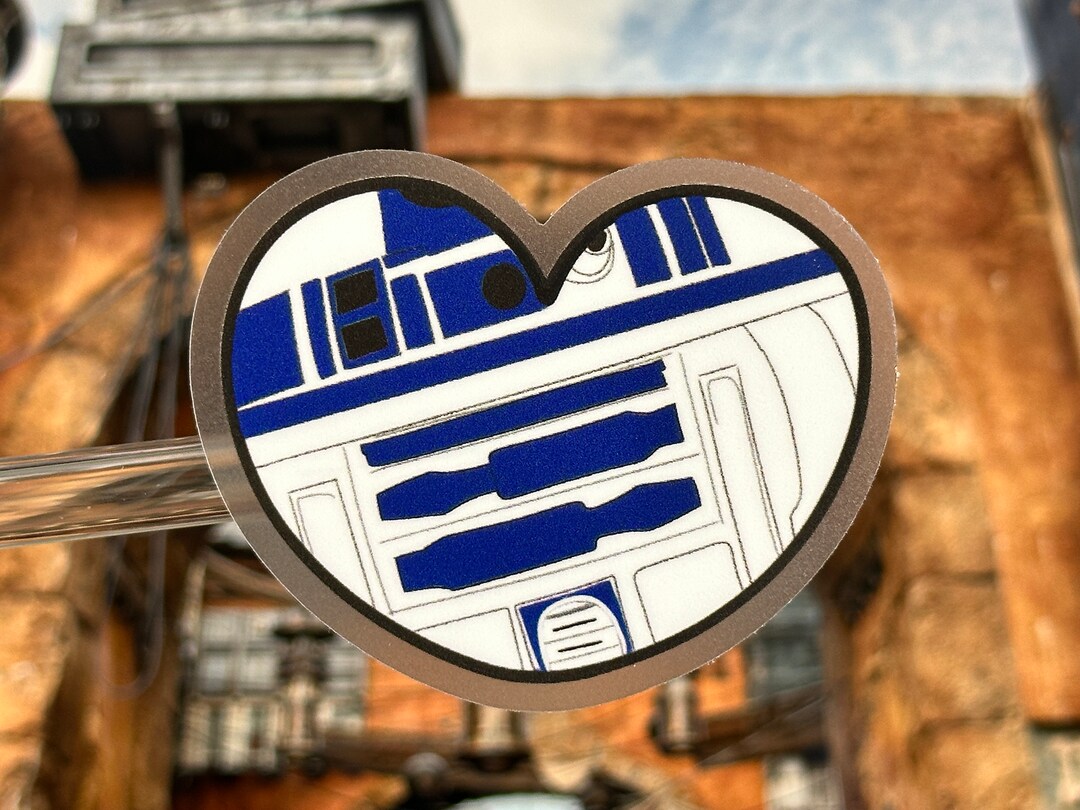 R2-d2 Droid Heart Laptop Sticker Star Wars Droid Planner Sticker R2d2 ...