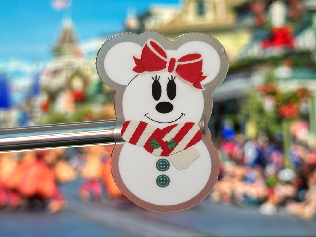 Snow Minnie Laptop Sticker | Disney Christmas Kindle Sticker | Minnie ...