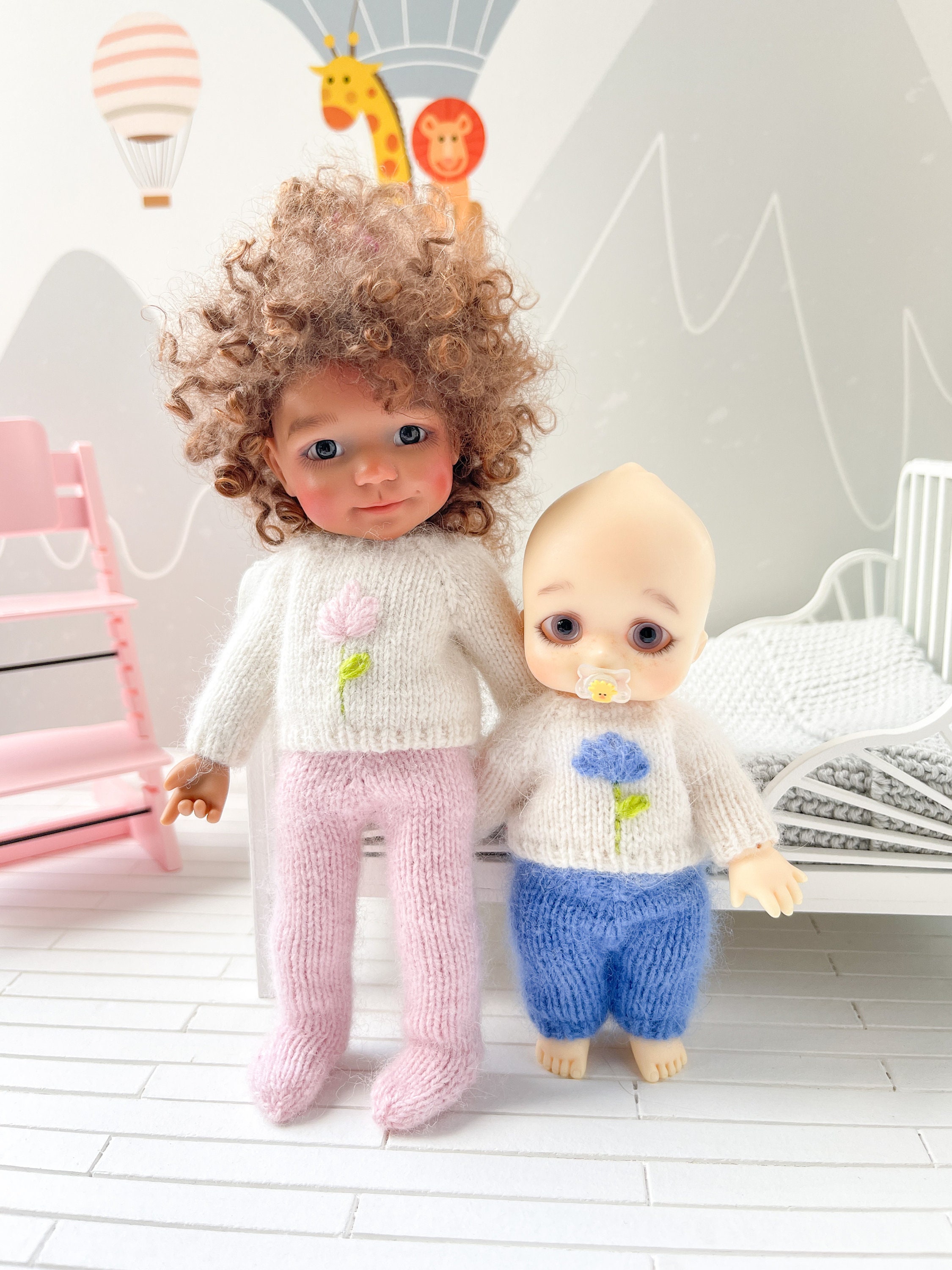 Nappy Choo Clothes: Sweater, Pants Made of Cashmere Ready to Be Send - Etsy
