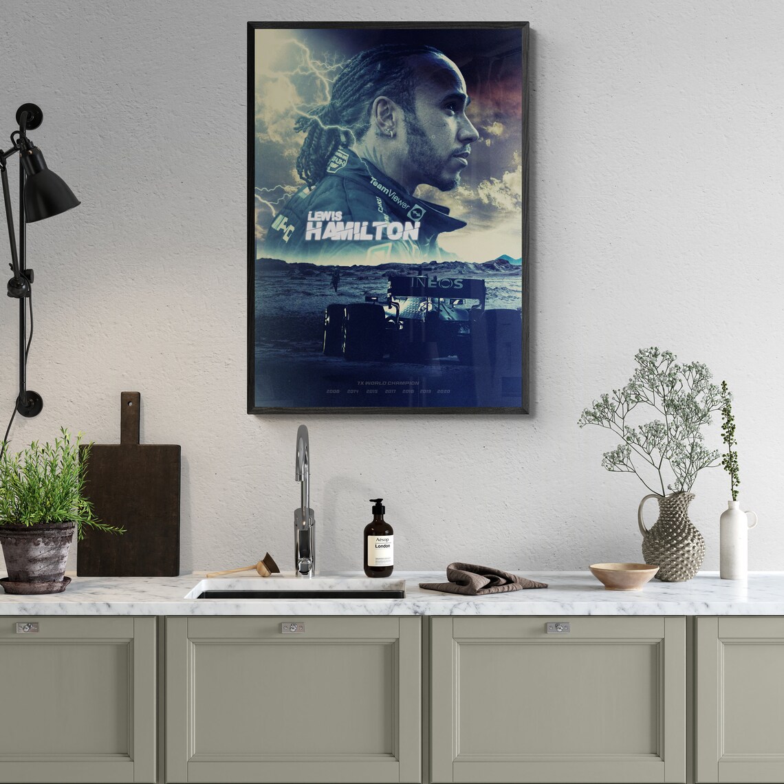 Lewis Hamilton Printable Poster - Digital Download - Formula 1 - Sports ...