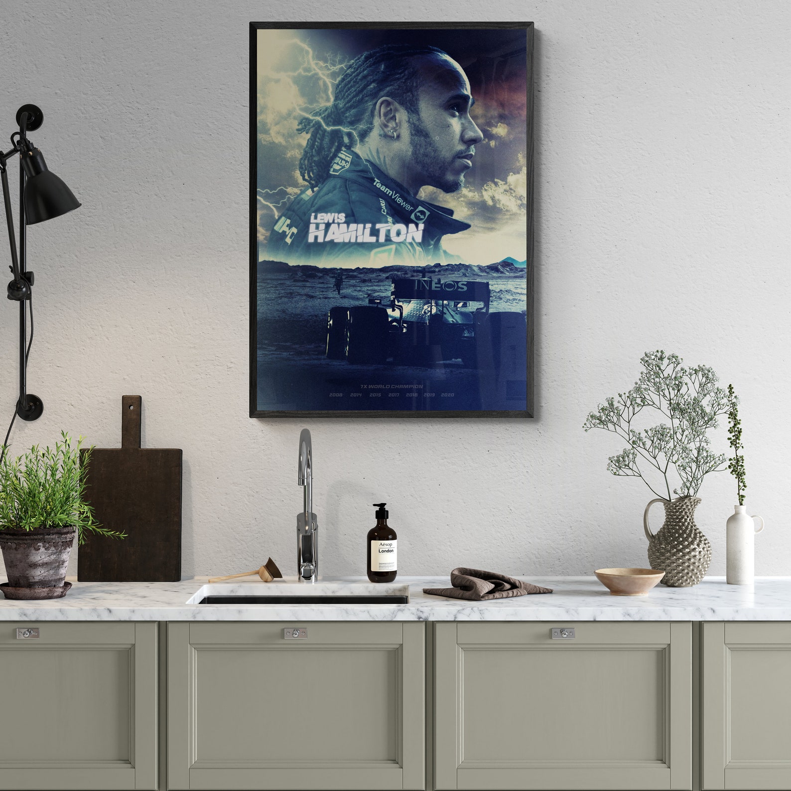 Lewis Hamilton Printable Poster - Digital Download - Formula 1 - Sports ...