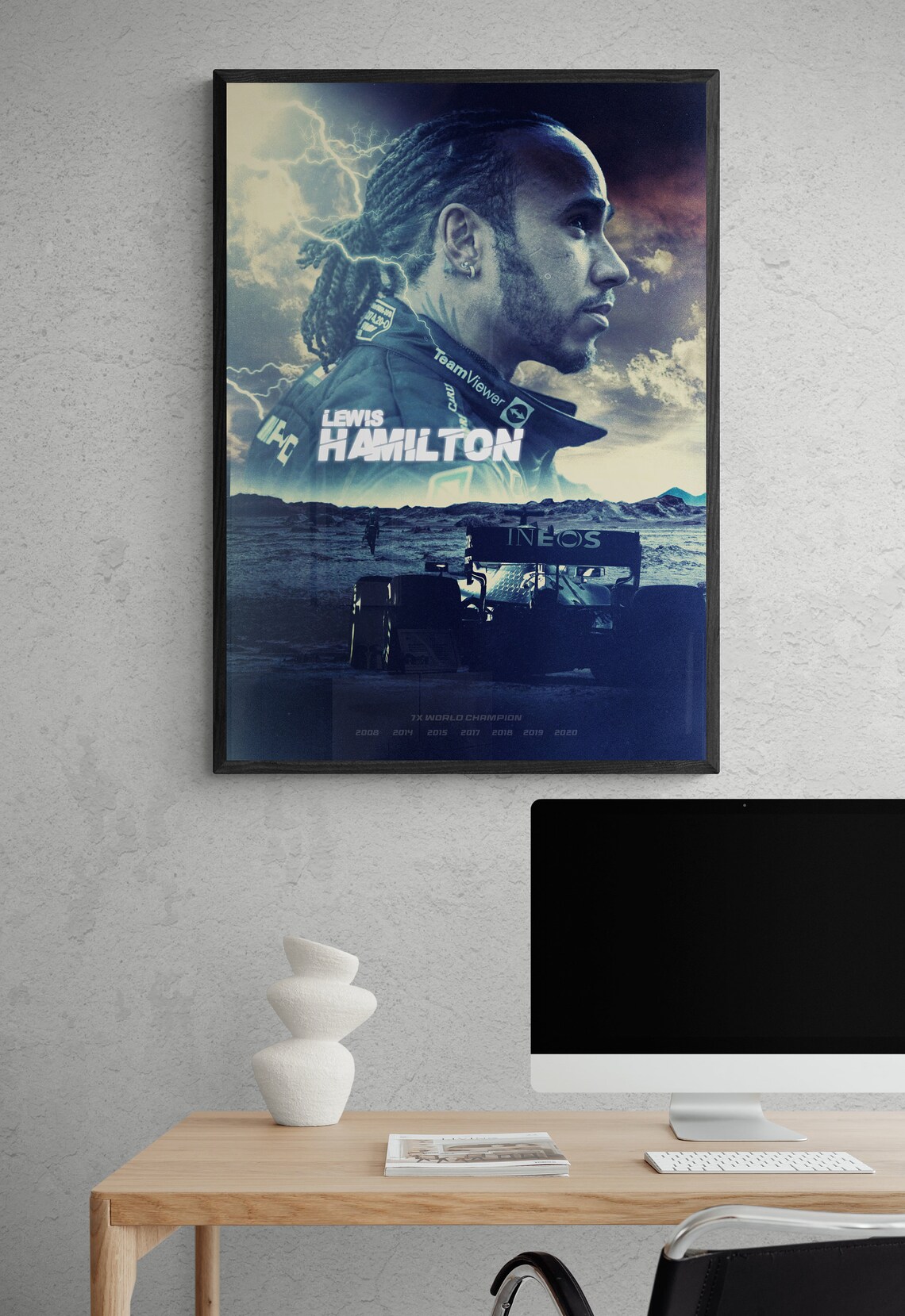 Lewis Hamilton Printable Poster - Digital Download - Formula 1 - Sports ...