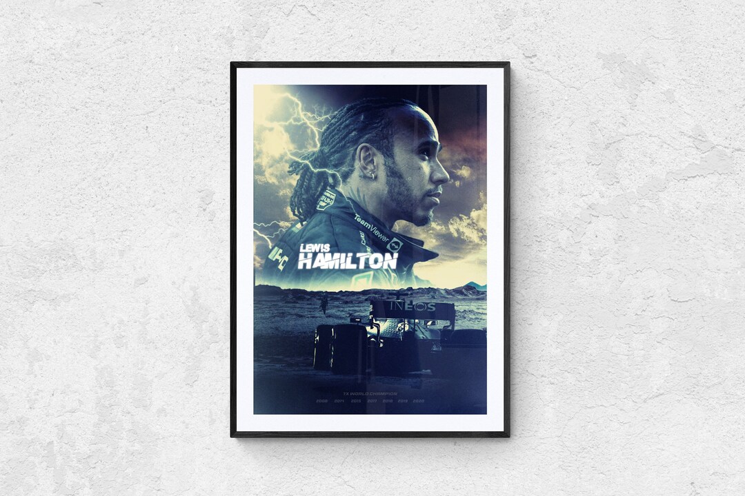 Lewis Hamilton Printable Poster - Digital Download - Formula 1 - Sports ...