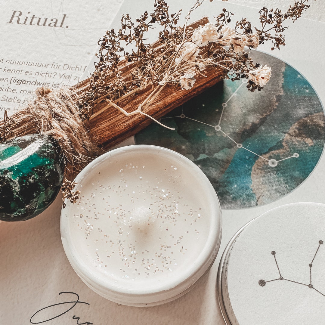 Zodiac Sign Ritual Set With Healing Stone, Palo Santo, Candle and ...
