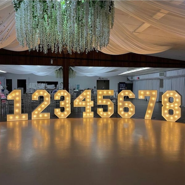 4ft Marquee Numbers - Etsy
