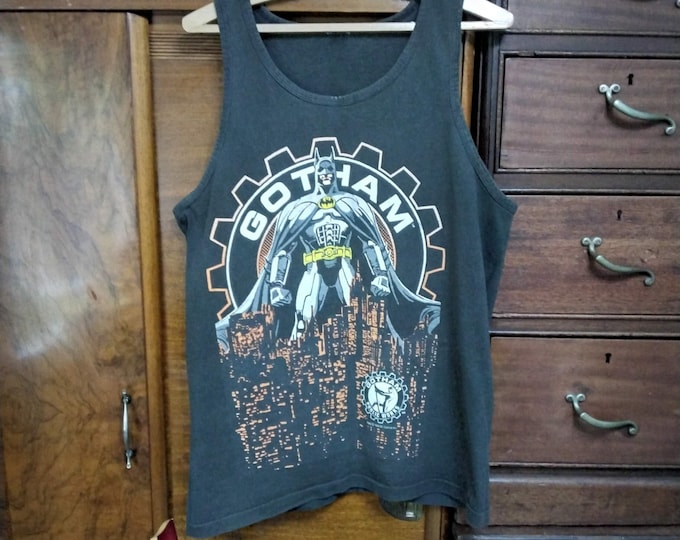Vintage Batman Gotham Gym Vest, Batman Returns 1992, Official DC Comics ...