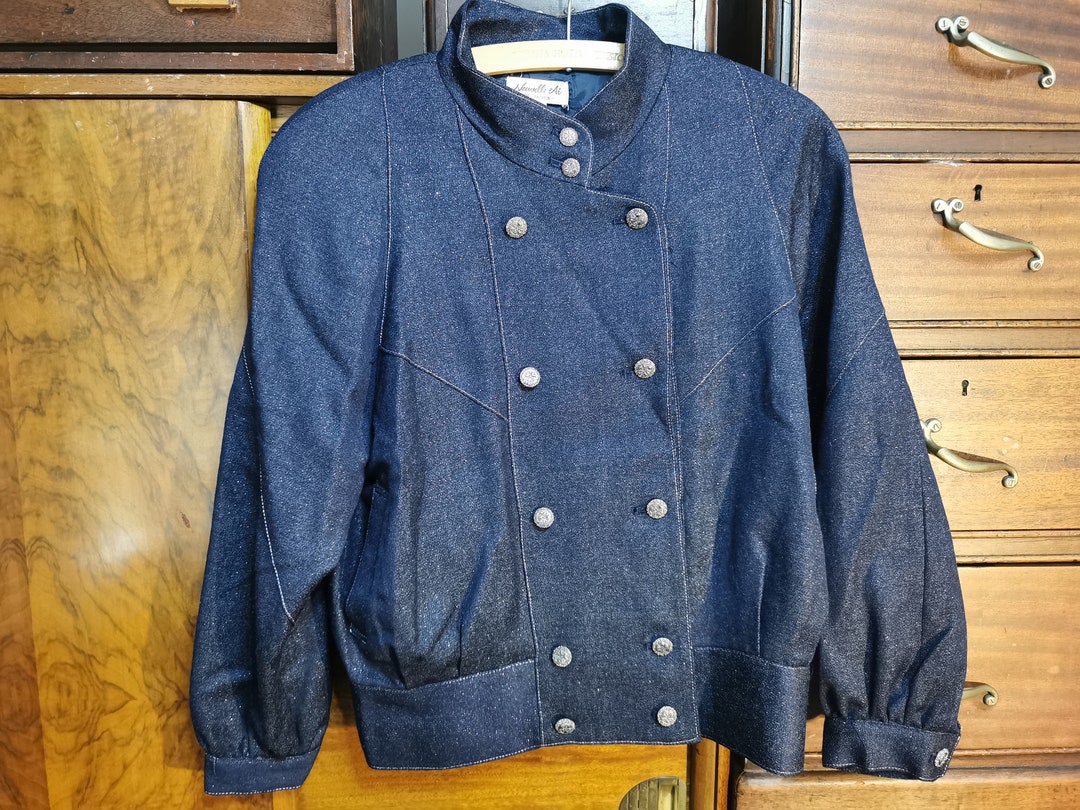 Vintage Fashion Jacket, Nouvelle Ai, Military Style, Shinny Brass ...