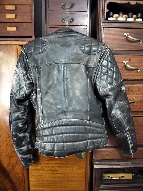 Real Biker Leather Jacket, Vintage Frank Thomas, Road… - Gem