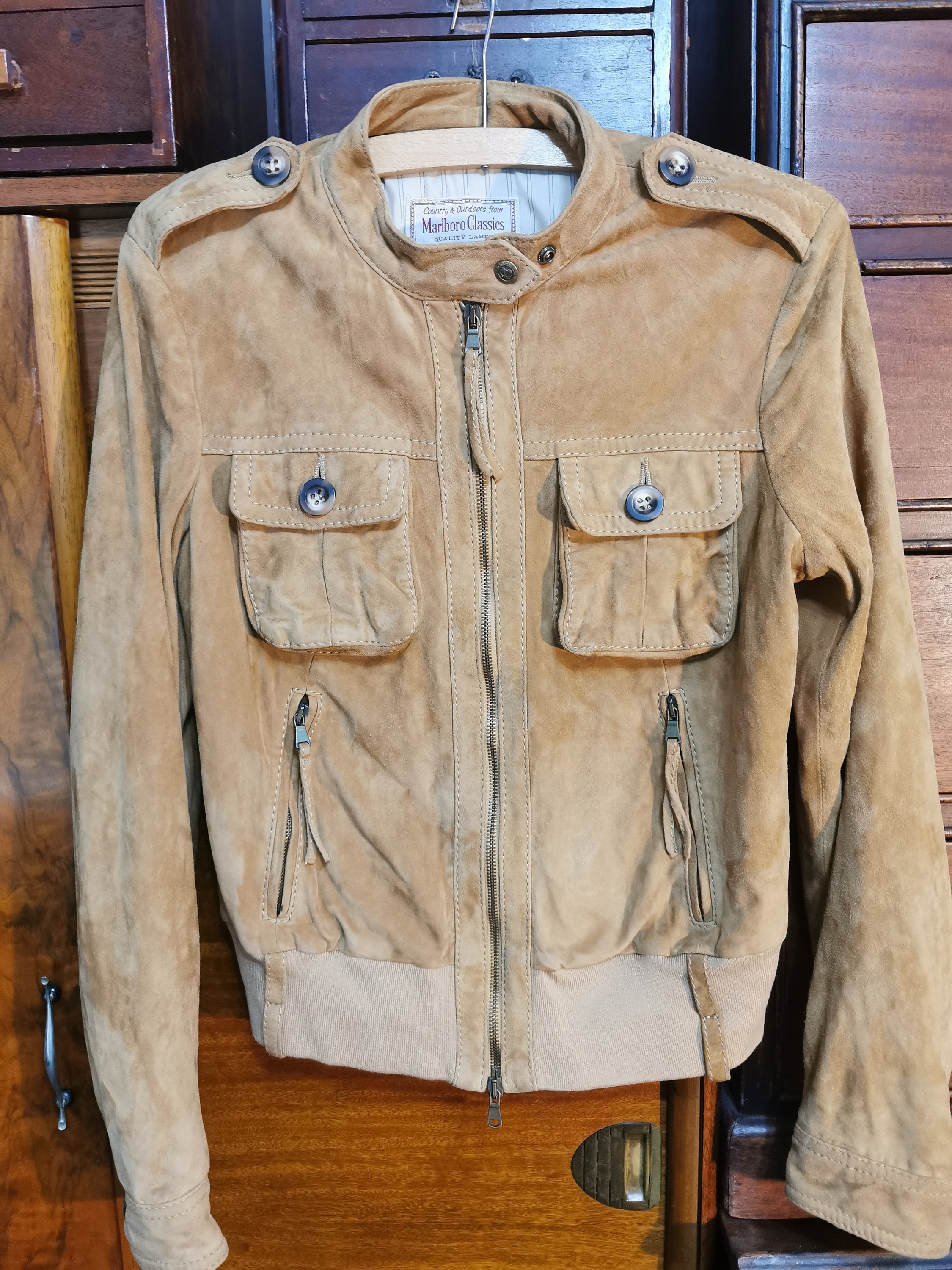 1980s Marlboro Goat Skin Jacket, Vintage Leather Jacket, Soft Goat Skin ...