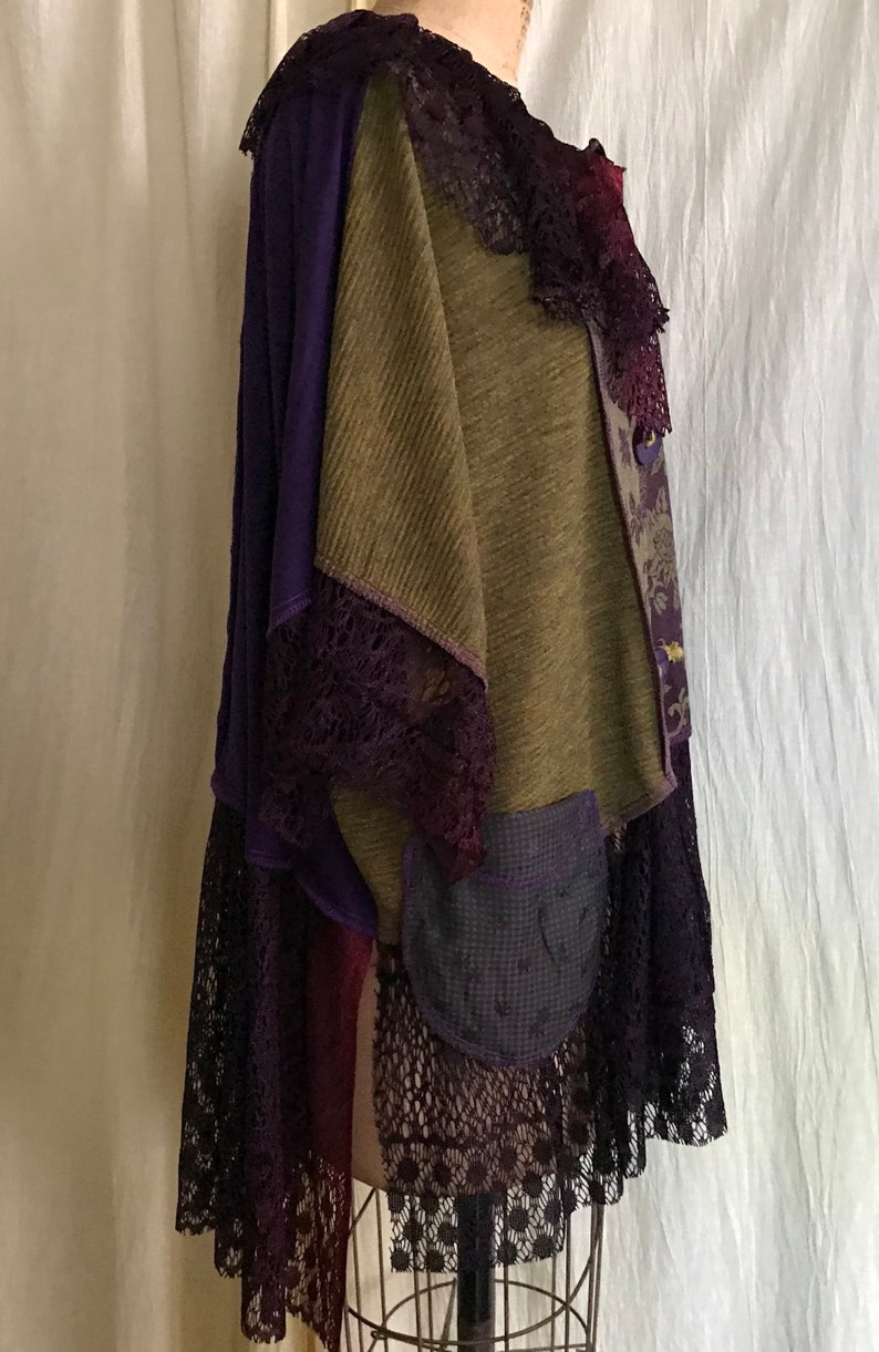 3 Button Purple Olive Duster - Etsy