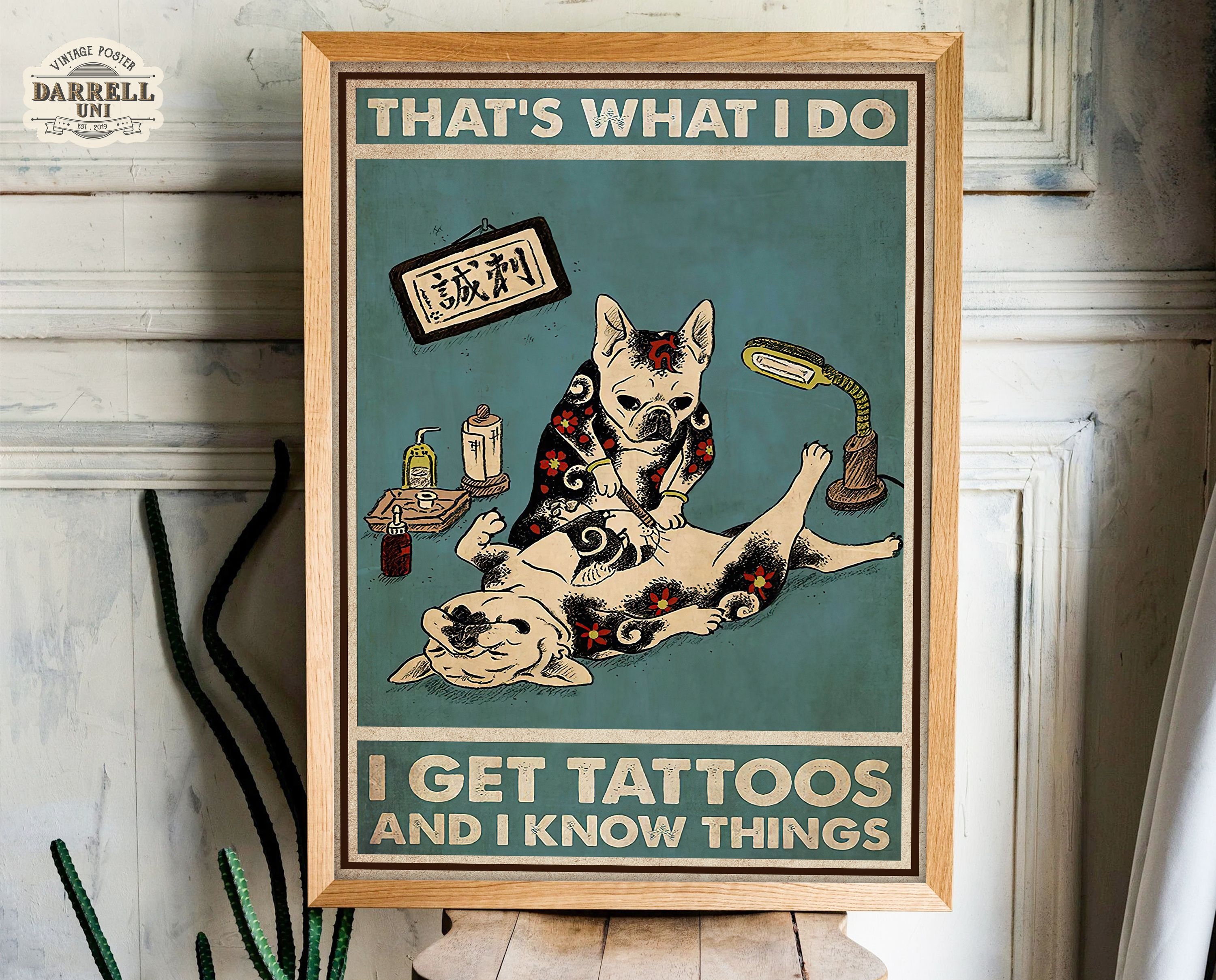 Dog Frame Portrait Tattoos