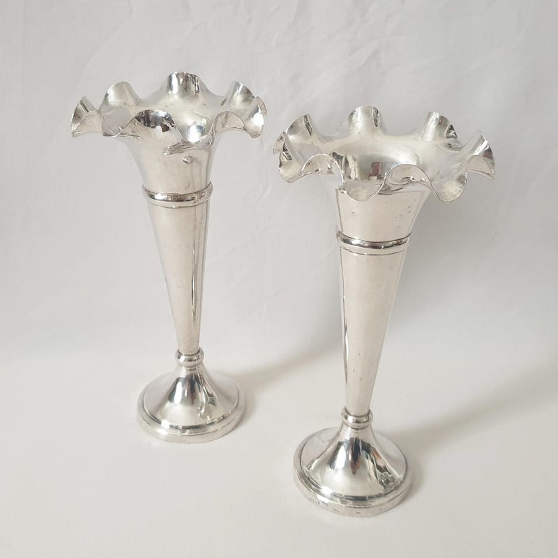 Silver Plated Vases - Etsy