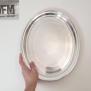Antique WMF Large Silver Plated Oval Platter or Serving Tray With Greek ...