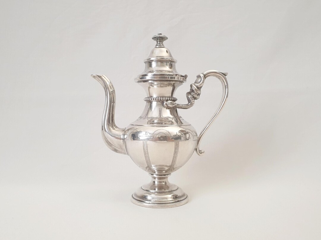 Rare Small Mini Silver Plated Teapot With Serpent-shaped Handle ...