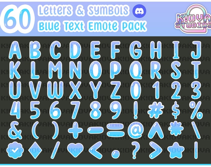 200 LIGHT BLUE EMOTES Pack | for Discord and Twitch | Cute & Kawaii ...