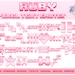 X30 Ruby Pixel Text Emotes | Perfect for Twitch, Youtube, Discord ...