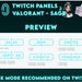 50 Neon Valorant Twitch Panels - Sage | Perfect for Streaming, Blue ...