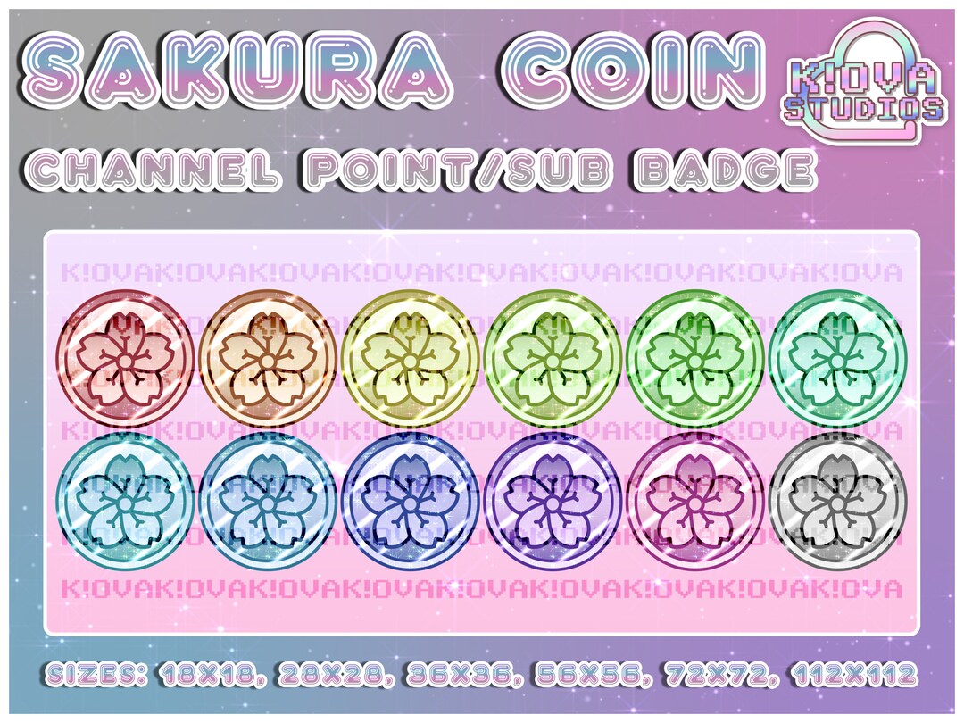 Sakura Coins for Channel Points/sub Badges - Streaming With Twitch ...