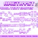 X30 Amethyst Pixel Text Emotes | Perfect for Twitch, Youtube, Discord ...