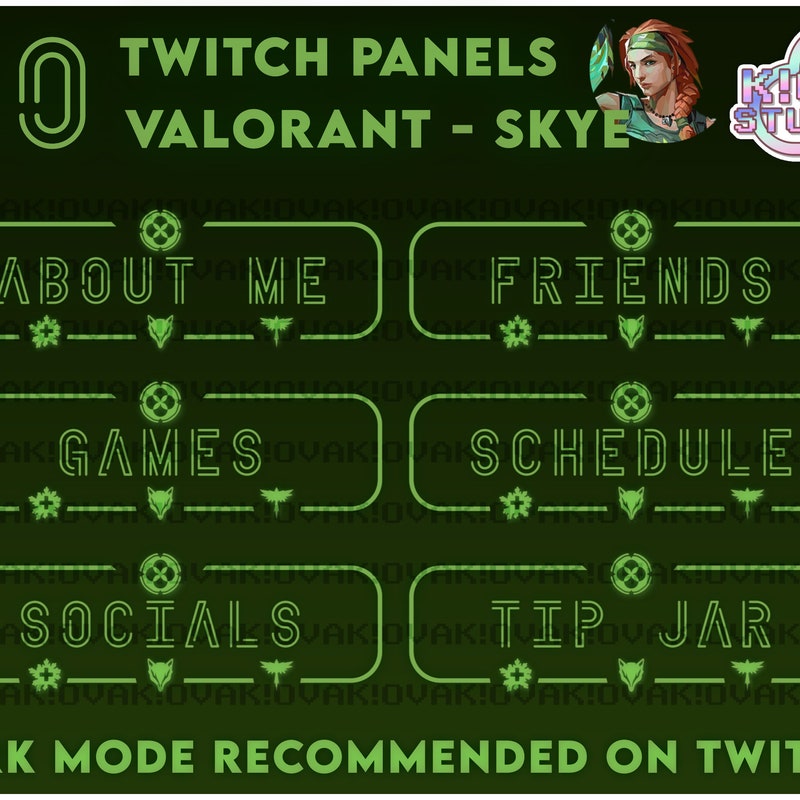 Neon Valorant Overlays Twitch - Etsy