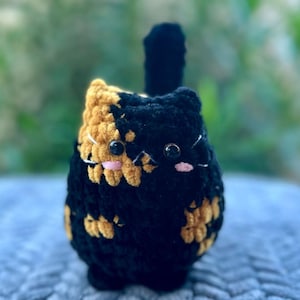 Crochet Cat Plushie, Soft Chubby Kitty Stuffed Animal - Etsy