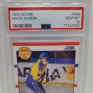 1990 Score Hockey Mats Sundin Rookie Card #396 Quebec Nordiques Leafs ...