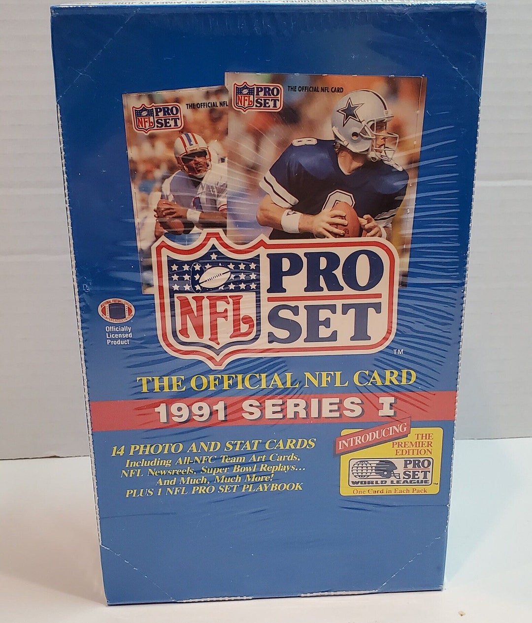 1991 Pro Set Football Box Sealed 36 Wax Packs Bill Belichick RC Emmitt ...
